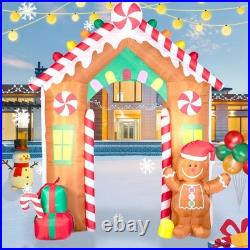 10FT Christmas Inflatable Archway with Gingerbread Man Christmas ...