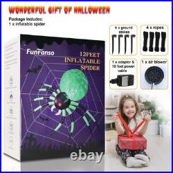 12FT Halloween Inflatables Spider Outdoor Decorations, Giant Blow Up ...