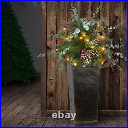 3 ft. Pre-Lit Meadow Basin Tree with LED Lights – Christmas Decor World