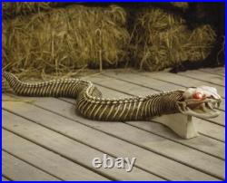 4’11 MGO Lighted LED Realistic Snake Skeleton Glowing Red Eyes ...
