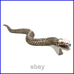 4’11 MGO Lighted LED Realistic Snake Skeleton Glowing Red Eyes ...