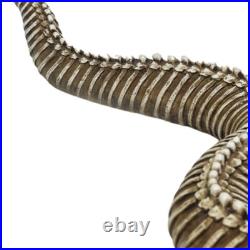 4’11 MGO Lighted LED Realistic Snake Skeleton Glowing Red Eyes ...