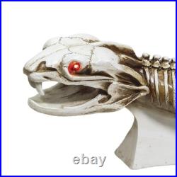 4’11 MGO Lighted LED Realistic Snake Skeleton Glowing Red Eyes ...