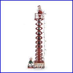 4’1 Multicolored LED Animated Musical Santa’s Lift Christmas Tree Side ...