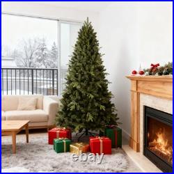 4-9 ft Artificial Christmas Tree Unlit Hinged Spruce Xmas Tree with PE ...