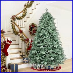 4-9ft Artificial Christmas Tree Green Blue Spruce Hinged tree ...