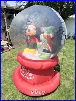 6′ Gemmy Airblown Inflatable Disney Mickey and Minnie Mouse Snowman ...