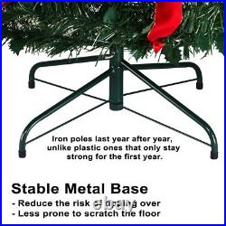 6ft Pop Up Pre Lit Christmas Tree Pull Up Collapsible Tree for Holiday ...