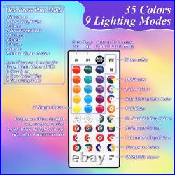 7 Ft RGB Lighted Birch Tree, 35 Colors Light up Tree with Remote, 150 ...