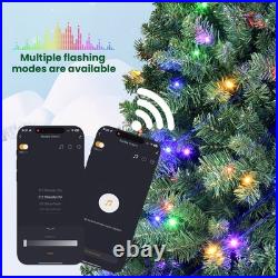 7ft Prelit Smart Artificial Christmas Tree &380 Multicolor Lights App ...