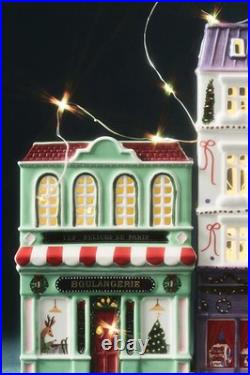 Anthropologie Ceramic Holiday House Tea Light Village French Bakery ...