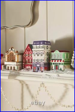 Anthropologie Ceramic Holiday House Tea Light Village French Bakery ...