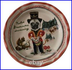 Anthropologie Lété 12 Days of Christmas Dessert Plates Set of 12 ...