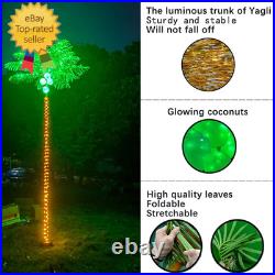 Artificial Palm Tree 9.5FT 305Led Outdoor Lighted Palm Trees Metal ...