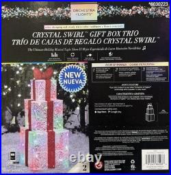 Gemmy Orchestra of Lights 35.43 inch Color-Changing Crystal Swirl Gift ...