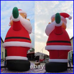 Giant 20Ft Christmas Inflatable Santa Claus LED Lights for Christmas ...