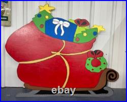 Grinch’s Sleigh Hand Painted Wood Yard Art Christmas Outdoor or Indoor ...