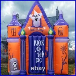 Halloween Inflatables 10FT Castle Haunted House Arch Archway with Ghost ...