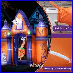 Halloween Inflatables 10FT Castle Haunted House Arch Archway with Ghost ...