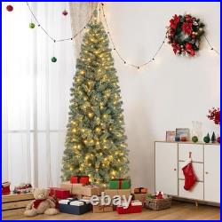 Home Decorators 7.5 ft Pre-Lit LED Grand Duchess Balsam Fir Christmas ...
