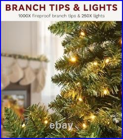 Home Decorators 7.5 ft Pre-Lit LED Grand Duchess Balsam Fir Christmas ...