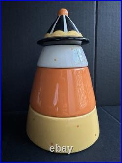 Johanna Parker Carnival Cottage Ceramic Candy Corn Stacker Canister Set ...
