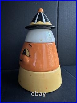 Johanna Parker Carnival Cottage Ceramic Candy Corn Stacker Canister Set ...
