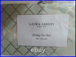 LAURA ASHLEY 56in Chinoiserie Trees Tree Skirt & Matching Table Runner ...