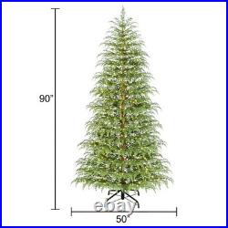 My Texas House 7.5ft Cypress Pre-Lit LED Christmas Tree 500 Twinkle ...