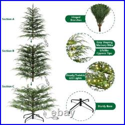 My Texas House 7.5ft Cypress Pre-Lit LED Christmas Tree 500 Twinkle ...