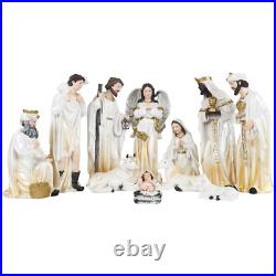 Nativity Scene Set 12 Inch 11 Piece Holy Family & Magi Nacimiento ...