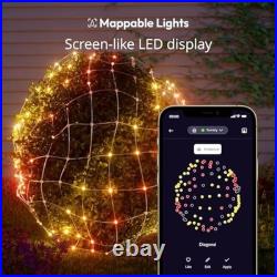 Net lights, flexible led grid with 260 mappable rgb leds, indoor and o ...