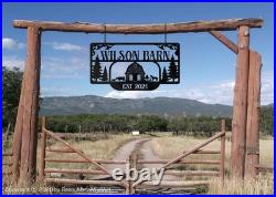 Personalized Metal Barn Sign Custom Farmhouse Wall Art – Christmas ...