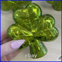 Set of 3 Illuminated Mercury Glass 4 SHAMROCKS by Valerie Parr Hill ...