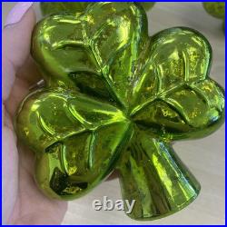 Set of 3 Illuminated Mercury Glass 4 SHAMROCKS by Valerie Parr Hill ...