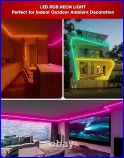 Shine Decor Eco Neon RGB Color Changing Neon Led Rope Light 132 Ft 40 ...