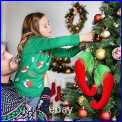 Suhine Christmas Elf Boots Hanging Decor Red 13 Inch – Christmas Decor ...