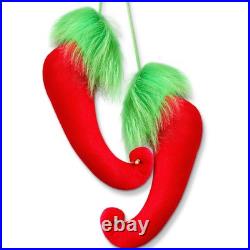 Suhine Christmas Elf Boots Hanging Decor Red 13 Inch – Christmas Decor ...