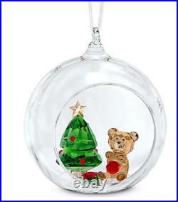 Swarovski 5533942 Joyful Christmas Scene Ball Ornament Crystal Tree ...