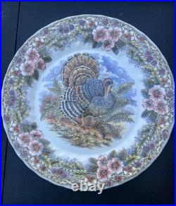 Thanksgiving Set Of 12 10 Dinner Plates & 12 8 Salad/desert Mott ...
