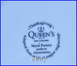 Thanksgiving Set Of 12 10 Dinner Plates & 12 8 Salad/desert Mott ...