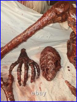 Torched Skeleton Halloween Full Body Parts Life-Size Skeleton Prop ...