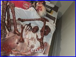 Torched Skeleton Halloween Full Body Parts Life-Size Skeleton Prop ...