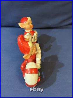 Vintage Candy Cane Merry Christmas Pixie Elf Elves 1950s Japan Rare ...